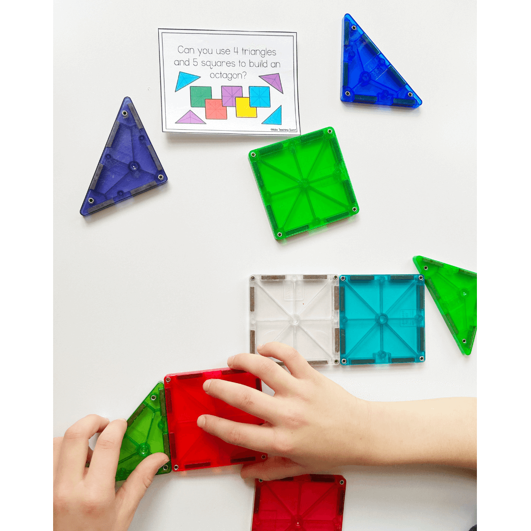 2D Shapes with Magnet Tiles - Make Teaching Sweet